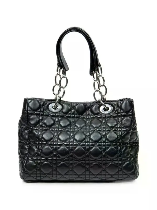 Dior Cannage Soft Tote Bag - Black