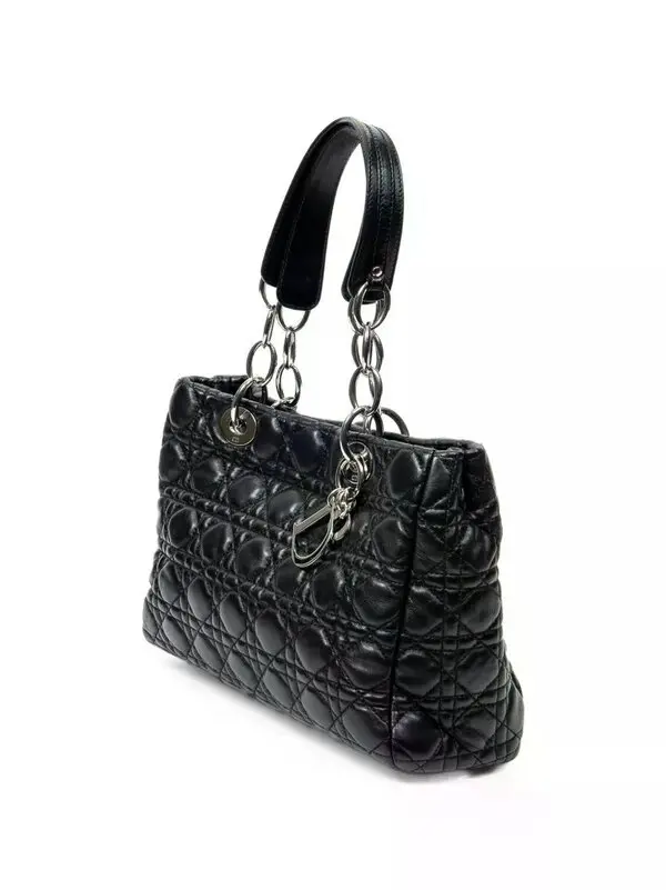 Dior Cannage Soft Tote Bag - Black