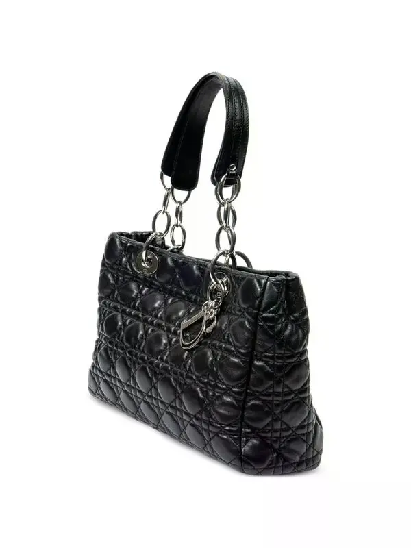 Dior Cannage Soft Tote Bag - Black