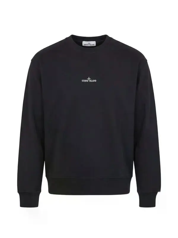 Stone Island Logo-print Sweatshirt - Black