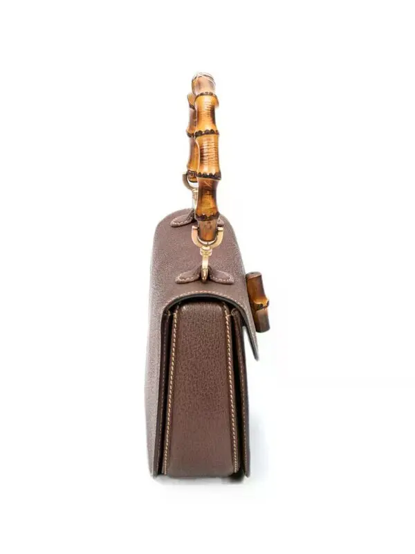 Gucci Bamboo Top Handle Tote Bag - Brown