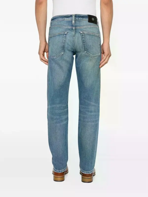 ANTIK DENIM Distressed Straight-leg Jeans