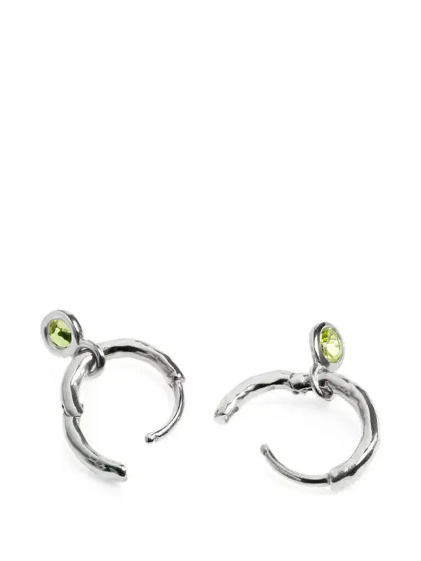 Monica Vinader Peridot-pendant Hoop Earrings