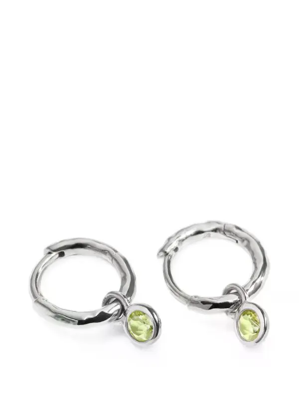 Monica Vinader Peridot-pendant Hoop Earrings