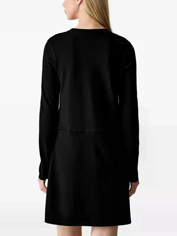 Karl Lagerfeld Drawstring Long-sleeve Mini Dress