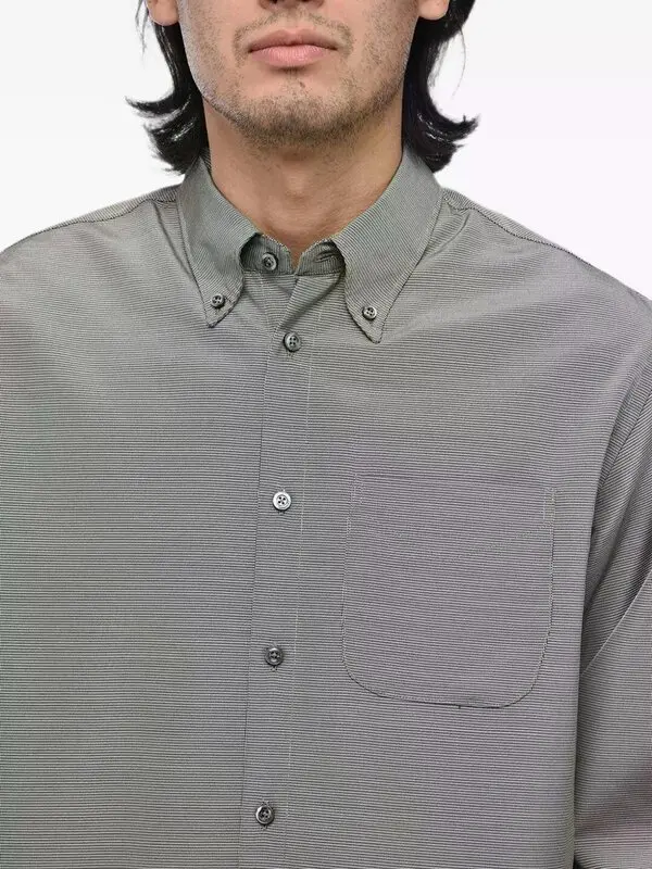 4SDESIGNS Asymmetric Micro Pied-de-poule Shirt
