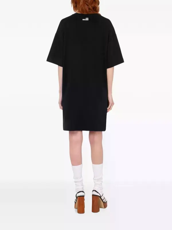 Moschino Cotton Jersey Dress With "love" Print