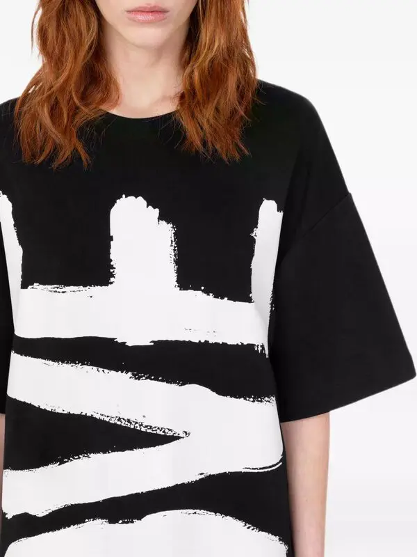 Moschino Cotton Jersey Dress With "love" Print