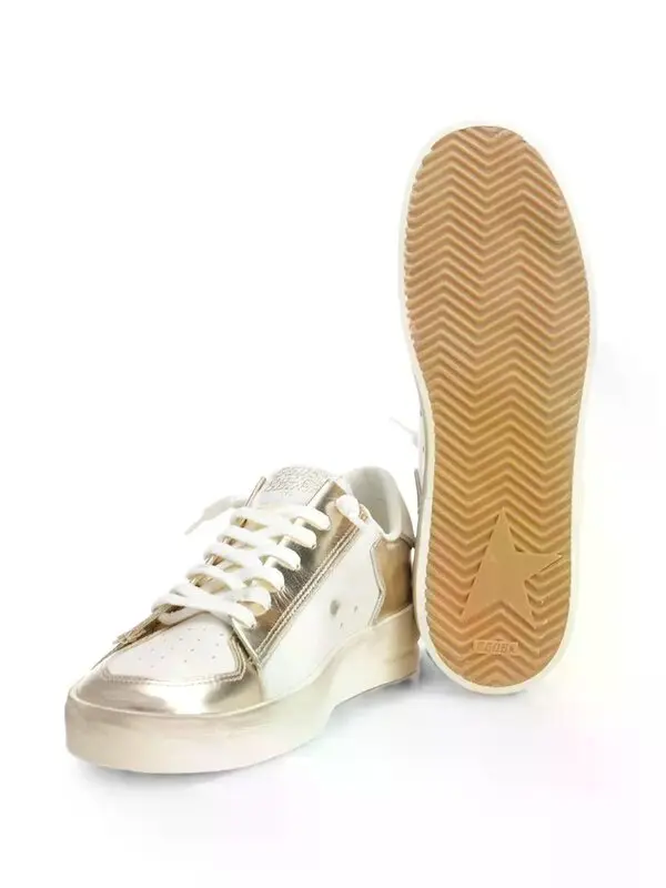 GOLDEN GOOSE Stardan Laminated Leather Sneakers