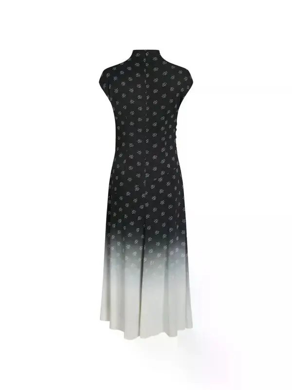 Karl Lagerfeld Logo-print Ombré Midi Dress