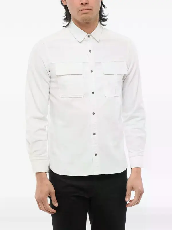 Neil Barrett Embroidered Patch-detail Shirt - White