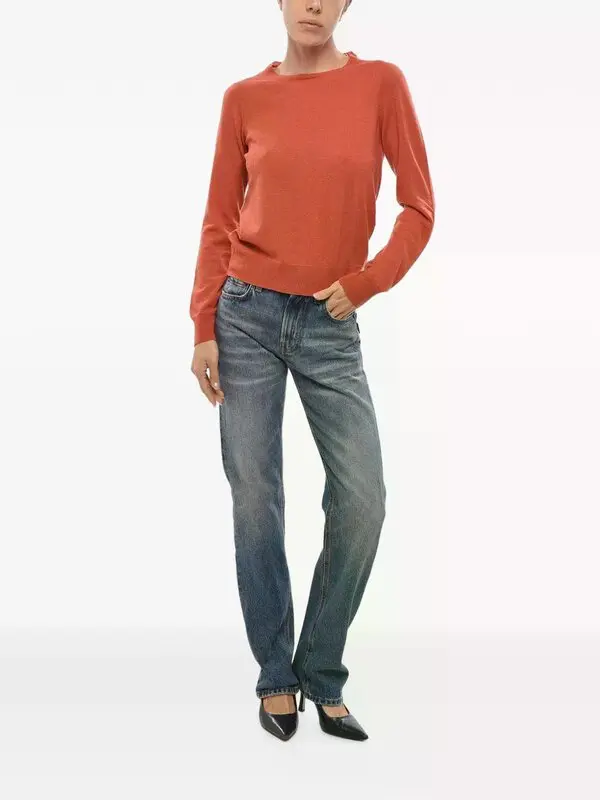 Malo Crew-neck Long-sleeve Sweater - Orange