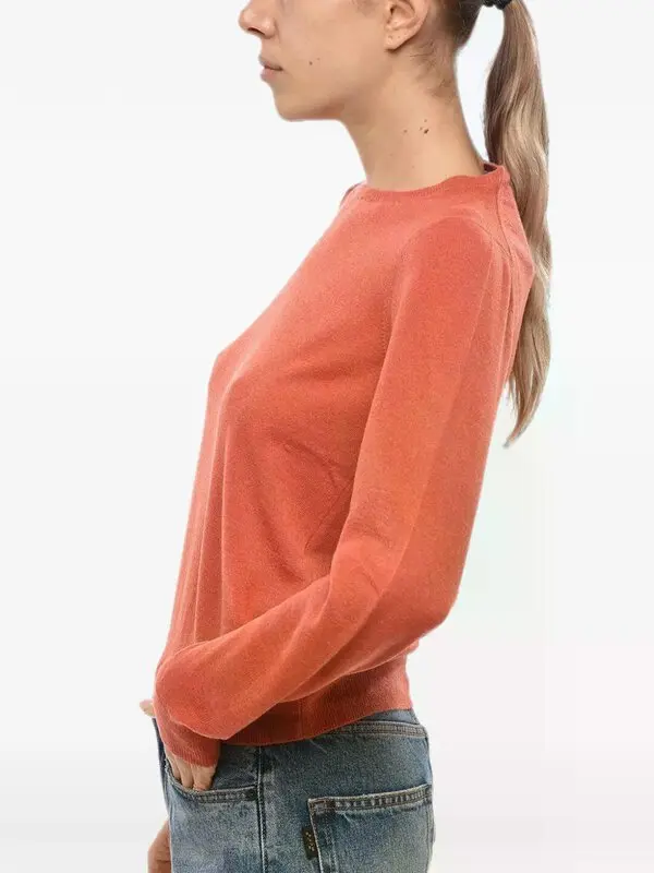 Malo Crew-neck Long-sleeve Sweater - Orange