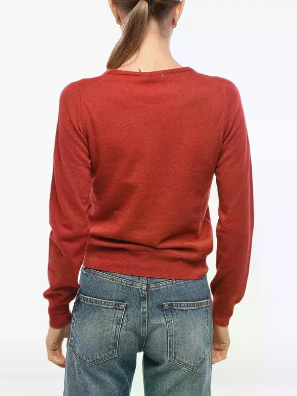 Malo Crew-neck Long-sleeve Sweater - Red