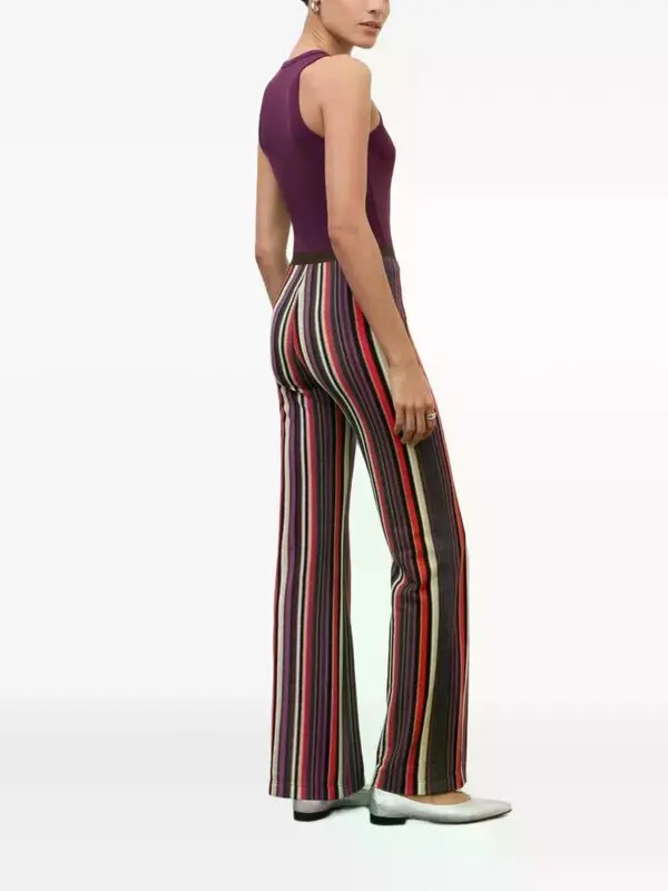 OTTOD'AME Striped Glitter-detail Trousers