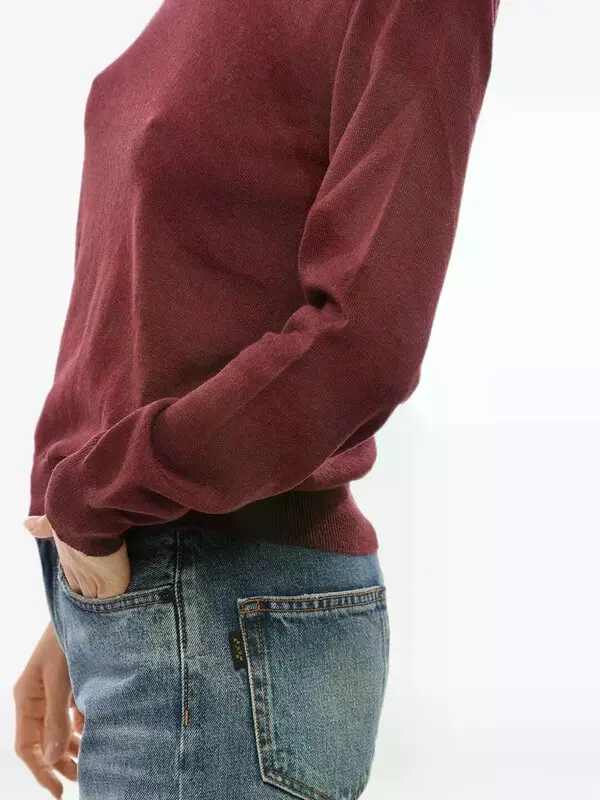 Malo Crew-neck Long-sleeve Sweater - Red