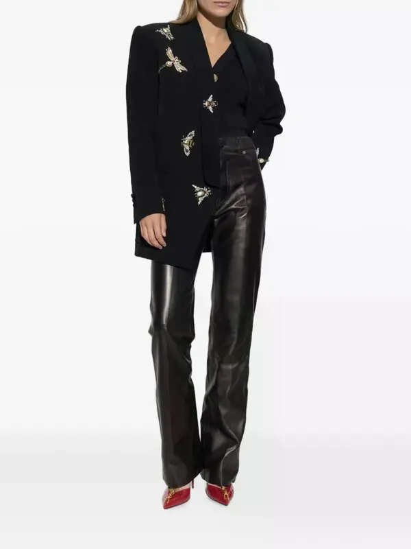 Balmain Crystal-embellished Shawl-lapel Blazer