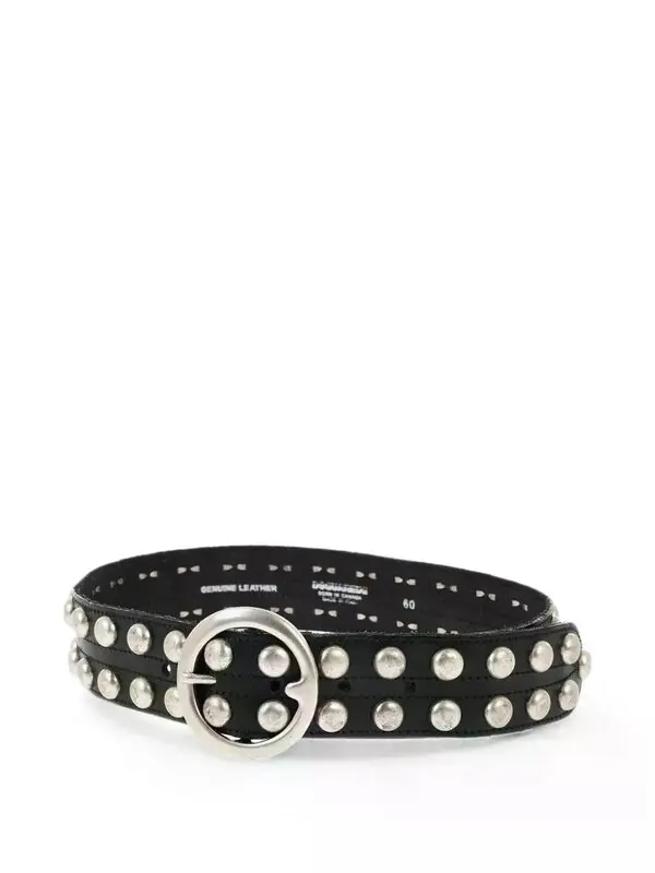 Dsquared2 Stud-embellished Leather Belt - Black