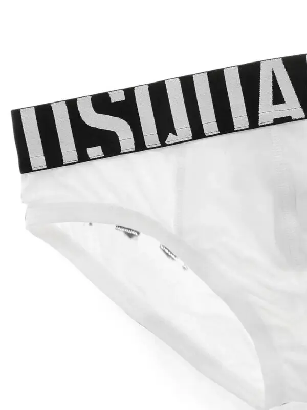 Dsquared2 Logo-band Stretch Briefs - White