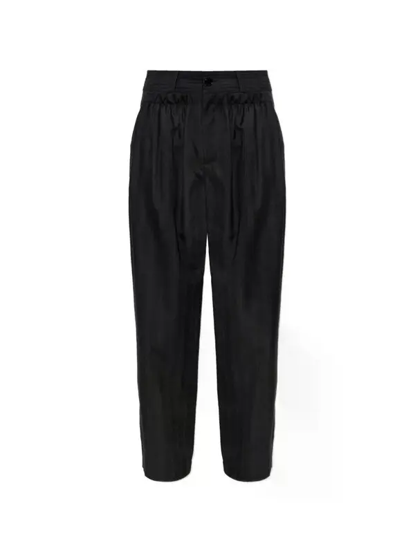Isabel Marant Étoile Mayera Pinstripe Wool Trousers - Black