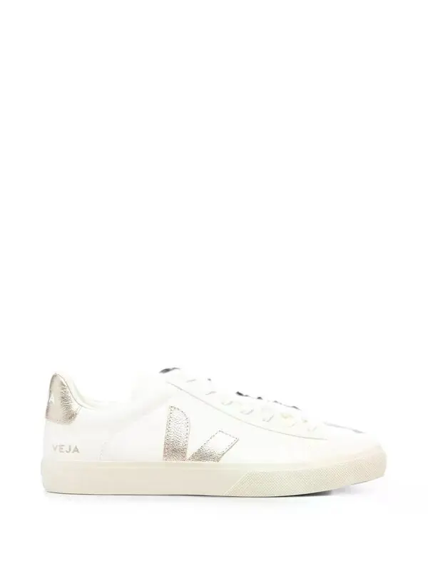 VEJA Logo-patch Leather Sneakers - White