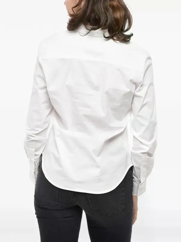 DIESEL® Logo Embroidered French Collar Shirt