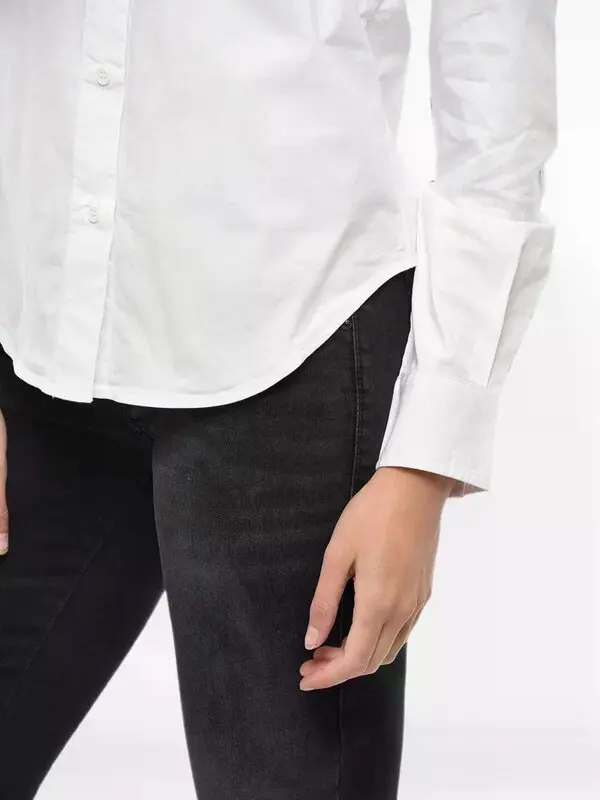 DIESEL® Logo Embroidered French Collar Shirt