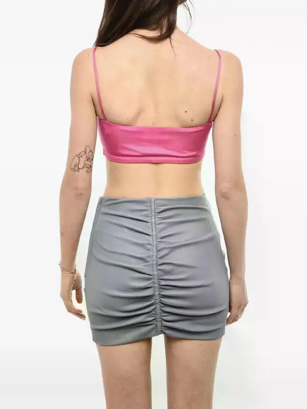 Dsquared2 Sleeveless Cropped Logo Detail Top