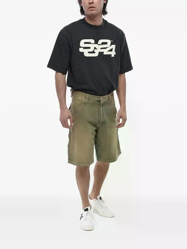 CULTURA Stonewashed Cargo Shorts