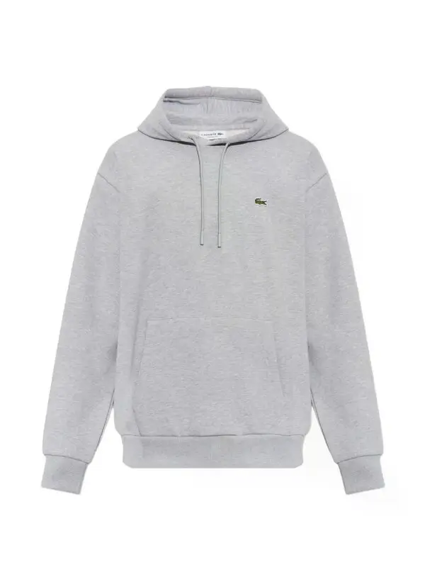 Lacoste Logo-patch Hoodie - Grey