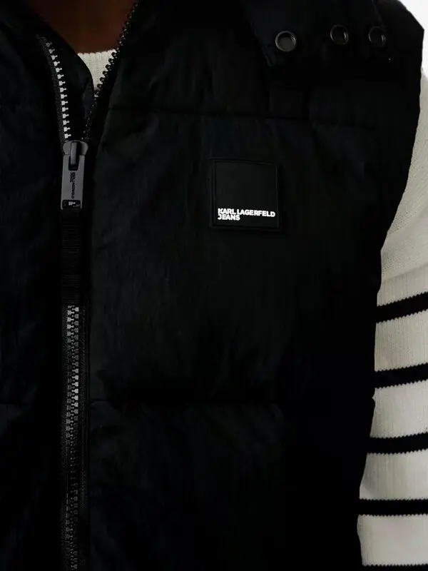 Karl Lagerfeld Hooded Quilted Gilet