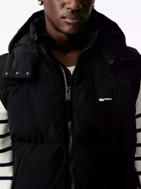 Karl Lagerfeld Hooded Quilted Gilet