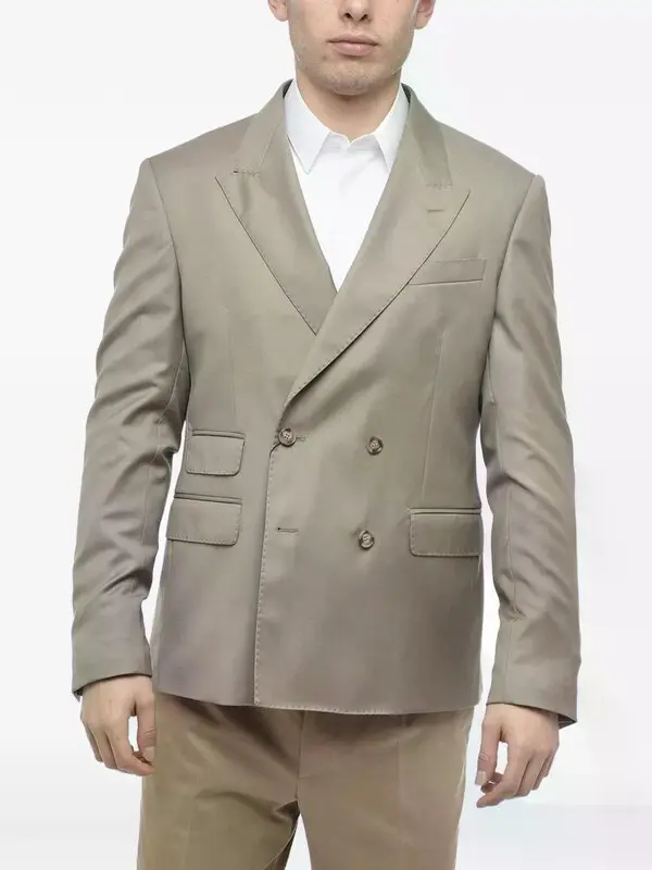 1989 STUDIO Double-breasted Peak-lapel Blazer
