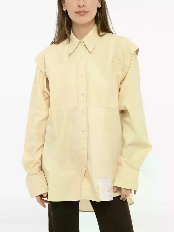 RAMAEL Patch-detail Shirt - Neutrals