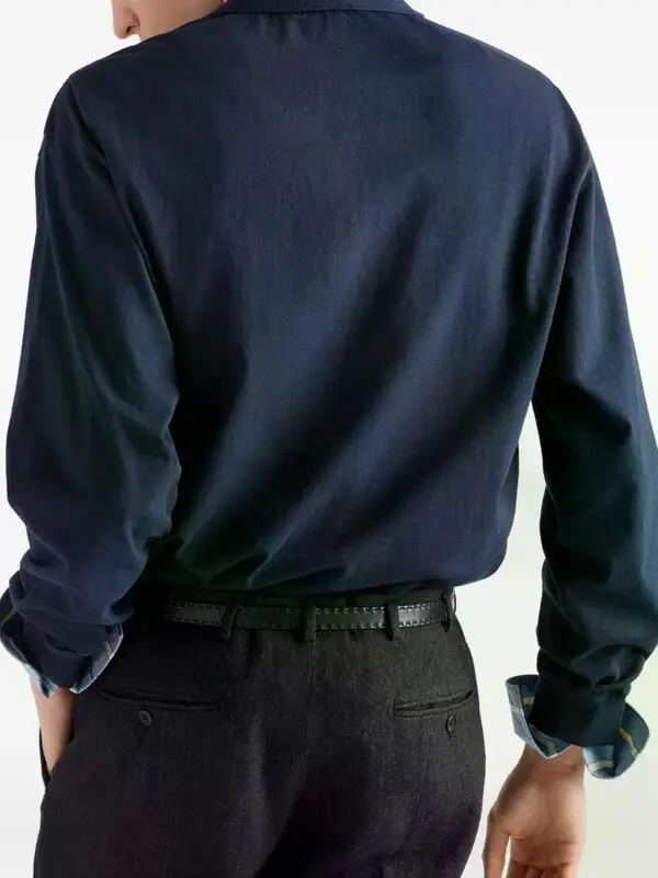 Prada Long-sleeved Cotton Polo Shirt