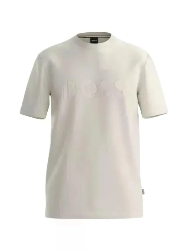 BOSS Logo-print Cotton T-shirt - Neutrals