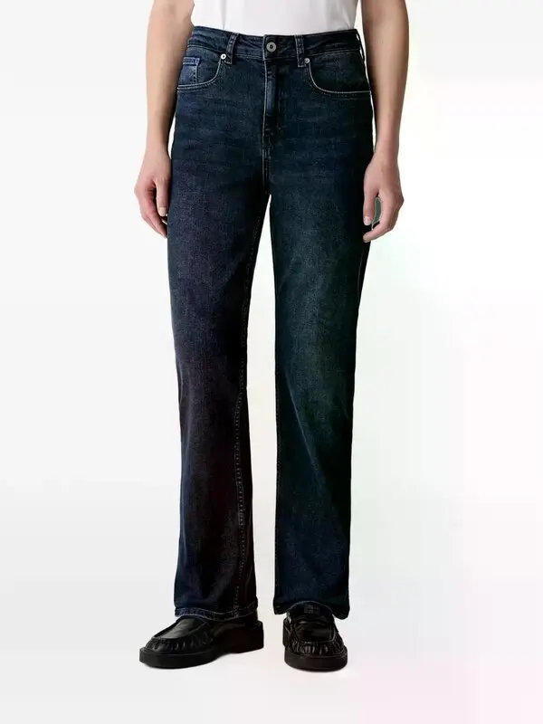 Karl Lagerfeld Logo-patch Straight-leg Jeans