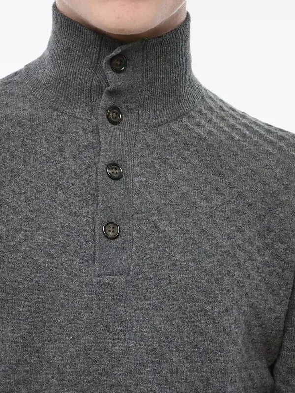 PAOLO PECORA Half-button Sweater