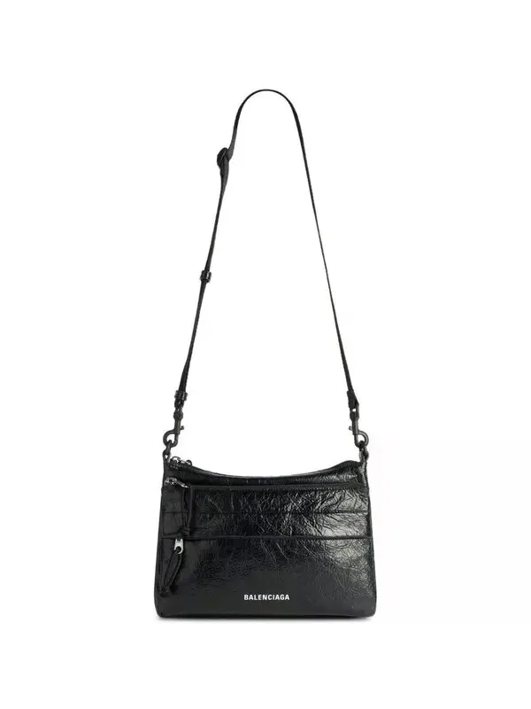 Balenciaga Explorer Double Messenger Bag - Black