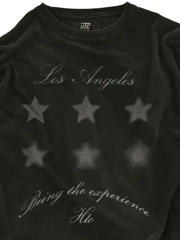 HTC LOS ANGELES Star-print Oversized T-shirt