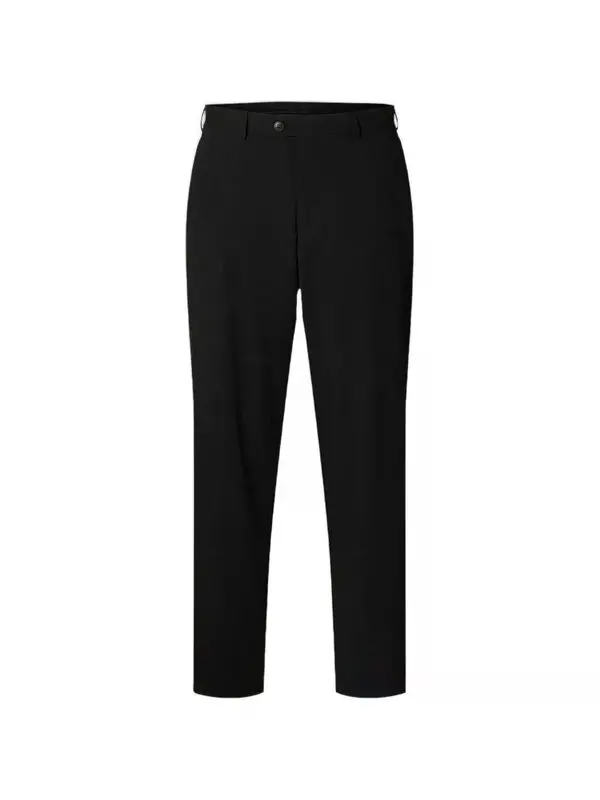 SELECTED Loose-fit Tailored Trousers - Black