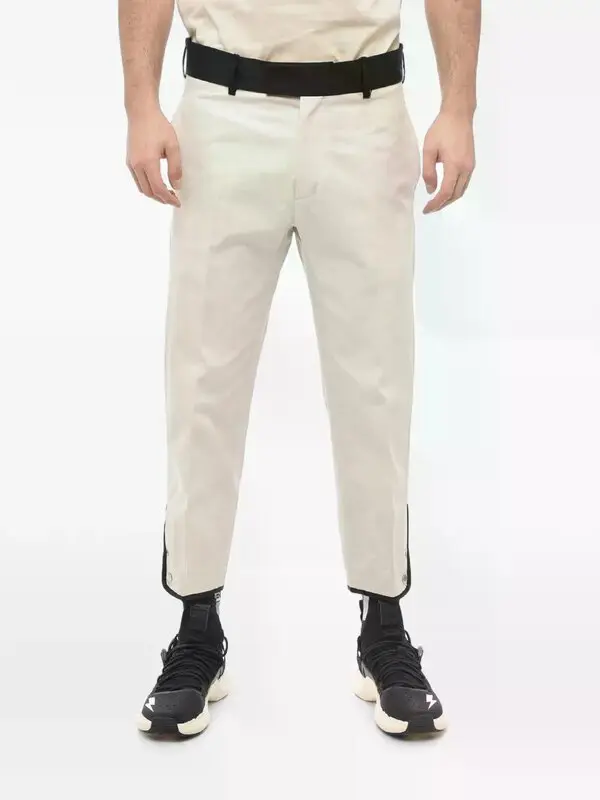 Neil Barrett Tom Contrasting-waistband Tailored Trousers - White