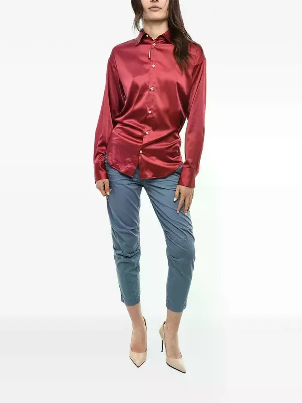 Dsquared2 Logo-patch Shirt - Red