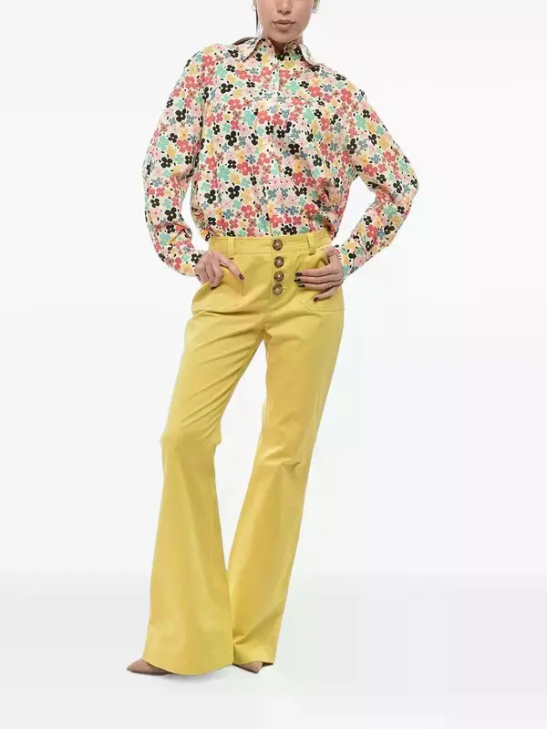 INES DE LA FRESSANGE PARIS Patch-pocket Bootcut Trousers