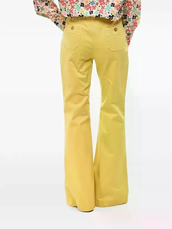 INES DE LA FRESSANGE PARIS Patch-pocket Bootcut Trousers