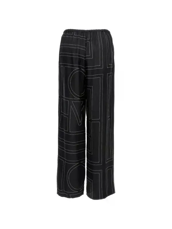 TOTEME Embroidered Silk Trousers