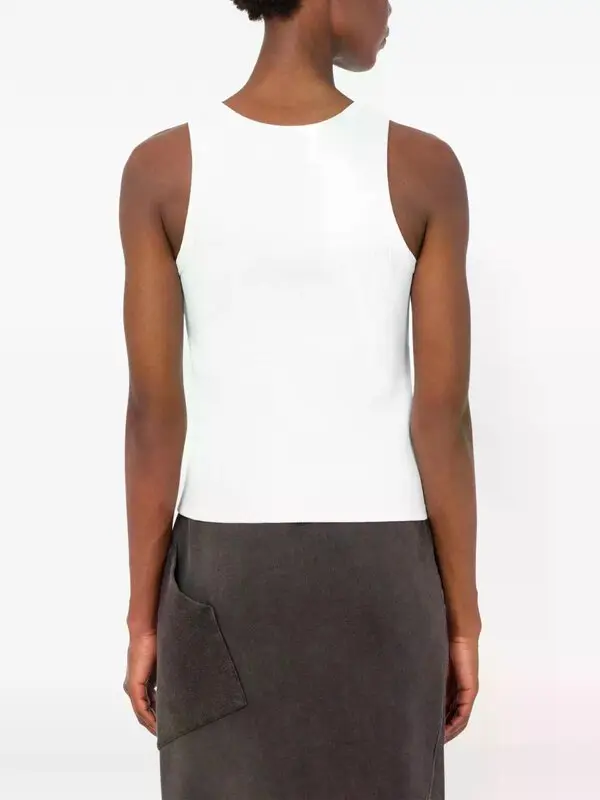 Moschino Embroidered Stretch Cotton Top