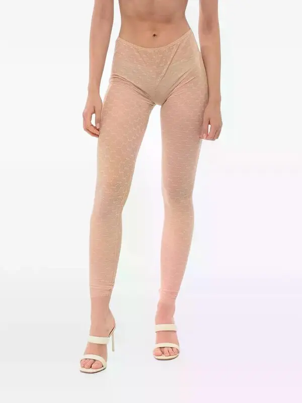 Dsquared2 Monogram-lace Tights - Neutrals