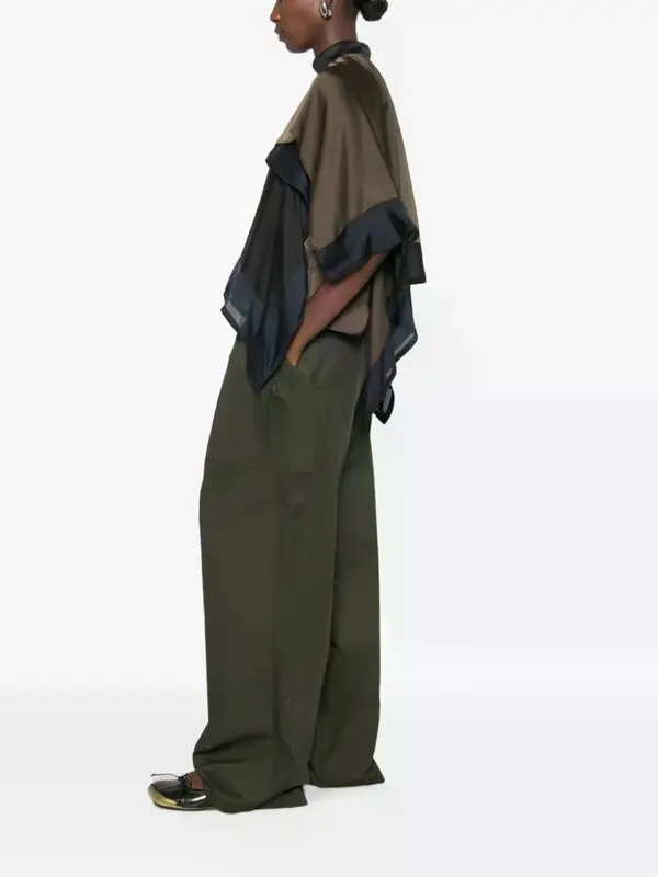Sacai Layered Asymmetric Hem Blouse