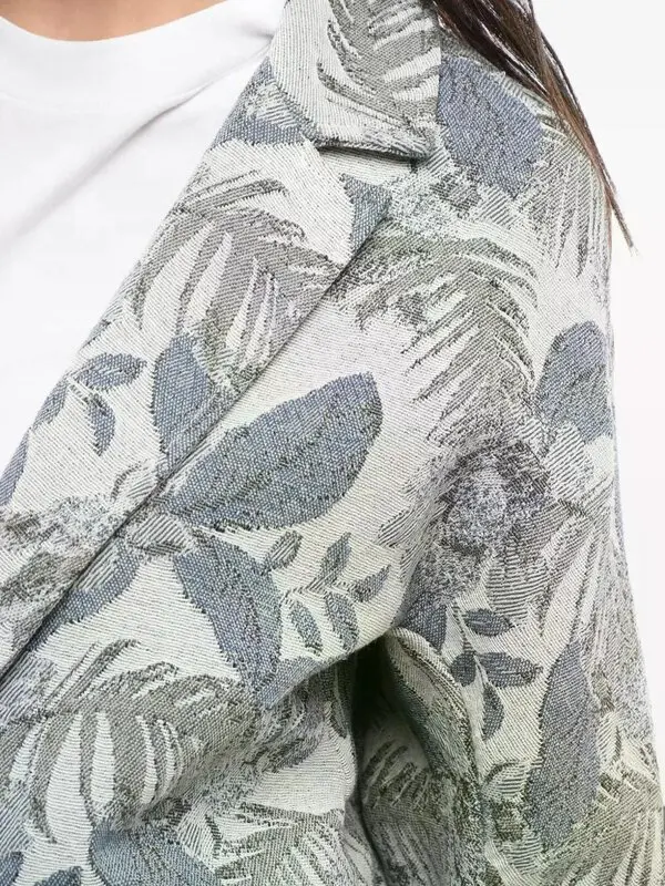 Woolrich Floral Print Jacquard Coat